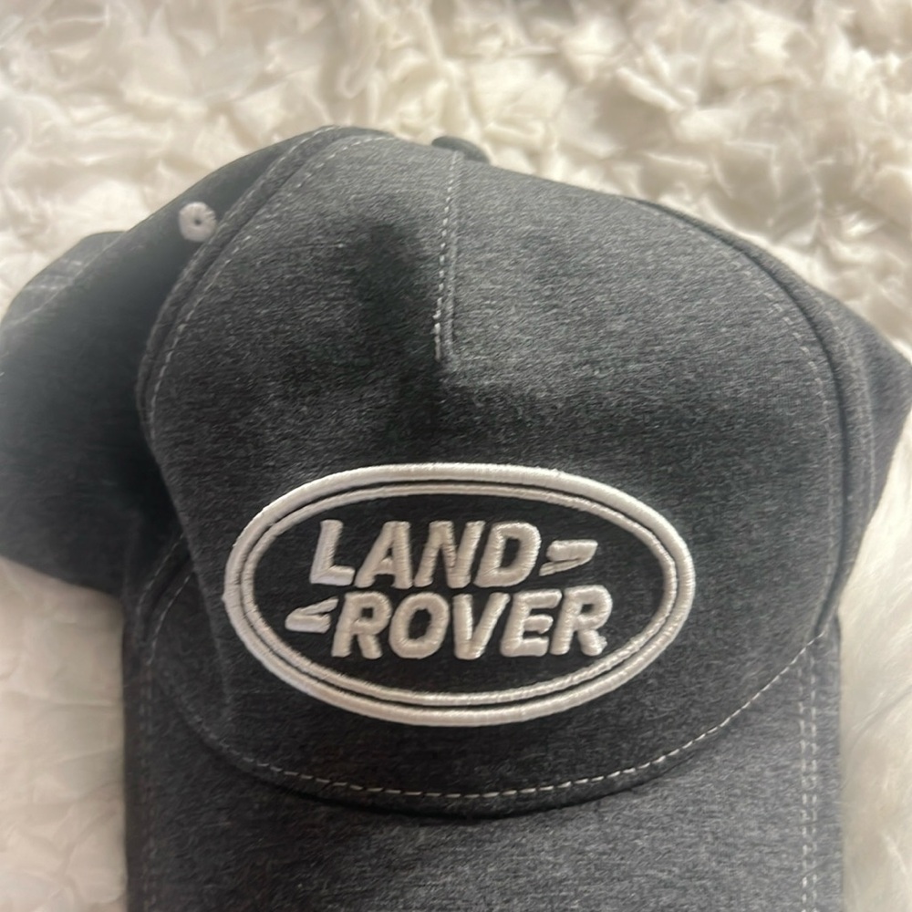 Land Rover Official Logo Structured Gray Strapback Ha… - Gem